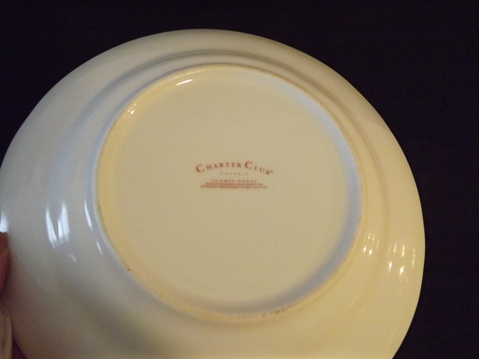 Charter Club "SUMMER GROVE" DISHES u choose plates cups bowls | eBay