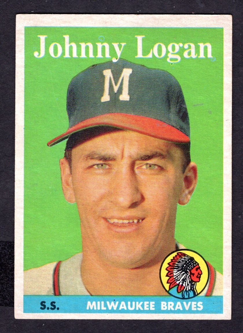 1958 TOPPS JOHNNY LOGAN CARD NO:110 NEAR MINT CONDITION | eBay