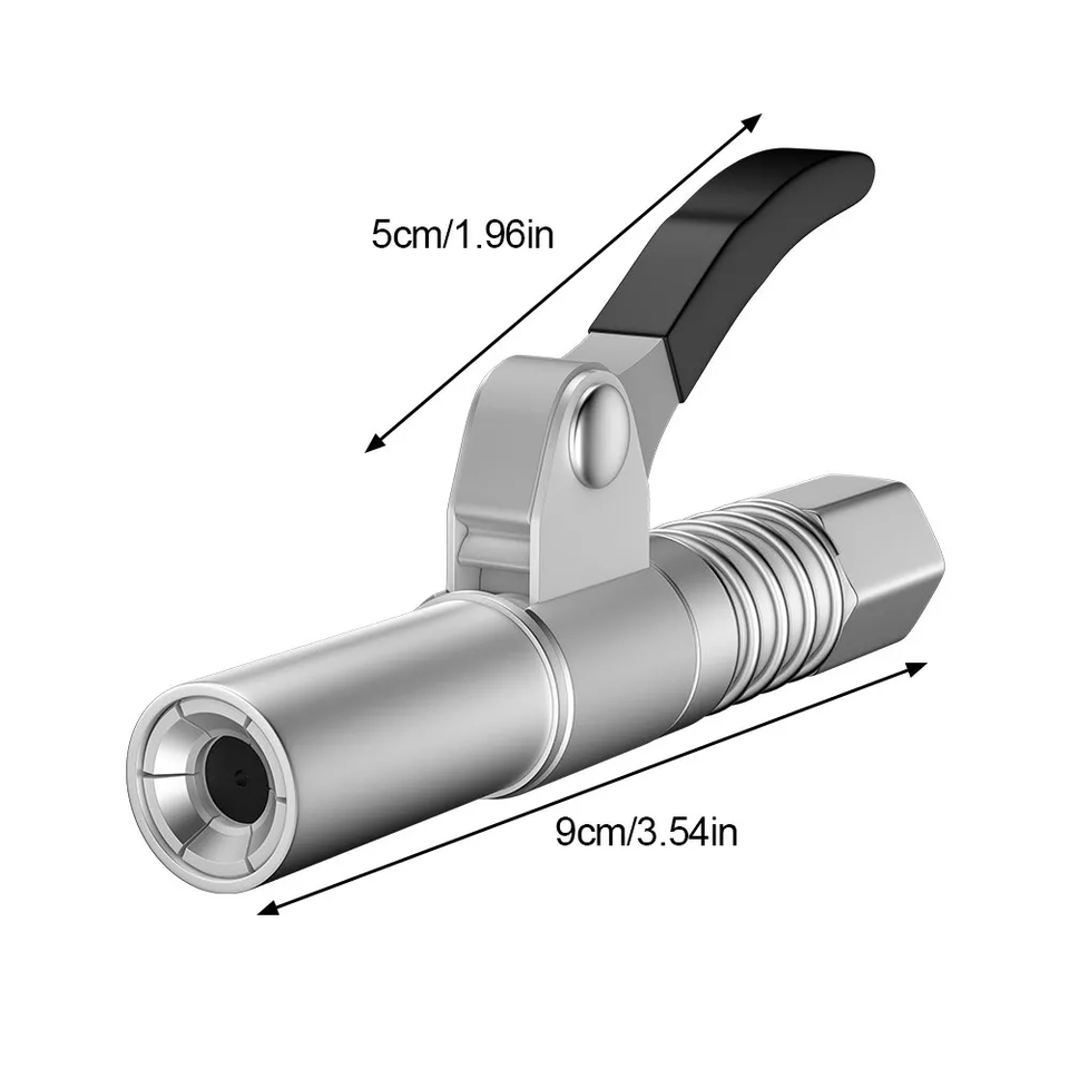 2 Pack Grease Gun Coupler High Pressure Quick Release Lock Oil ...