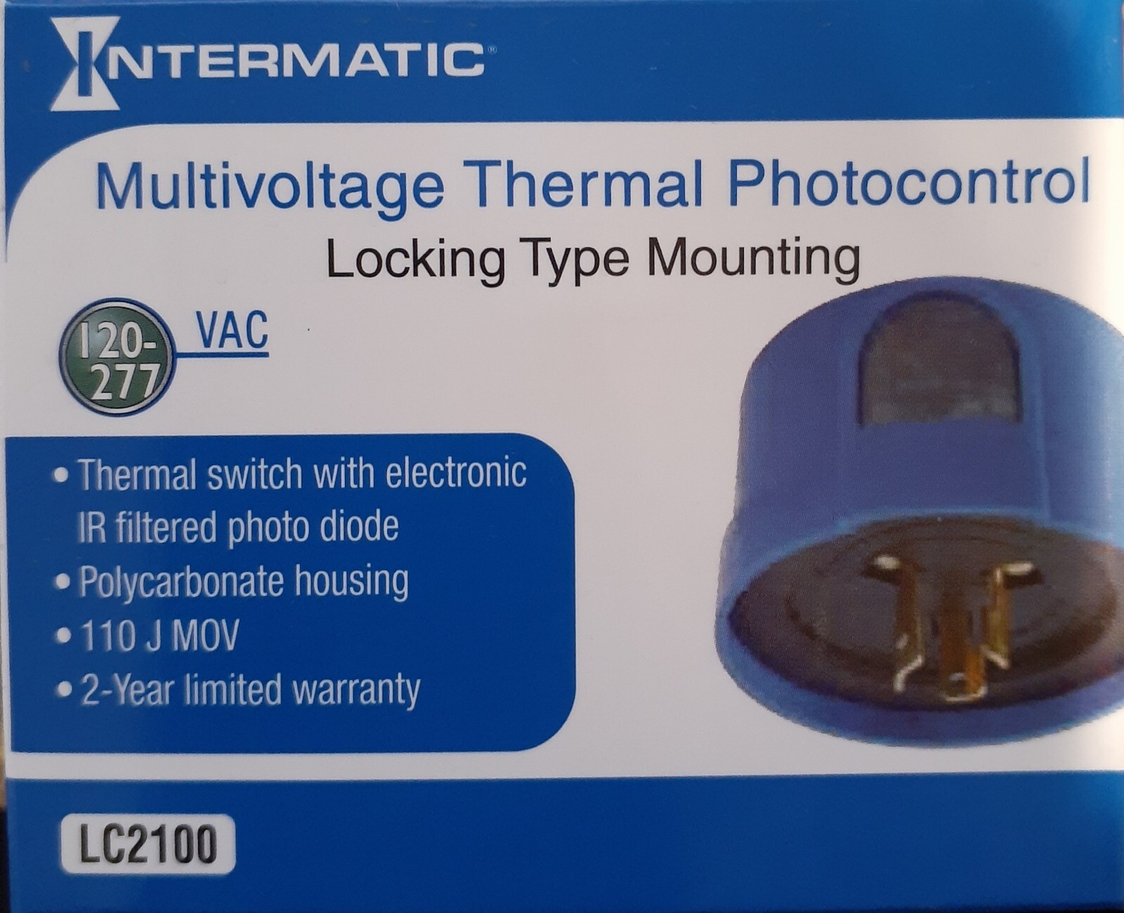 INTERMATIC Multivoltage Thermal Photocontrol Locking Type Mounting ...