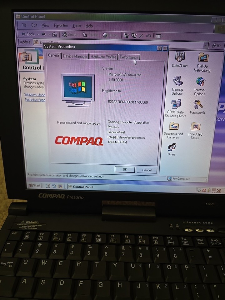 Vintage Compaq Presario Laptop Computer 1200 Series 12XL326. Tested and ...