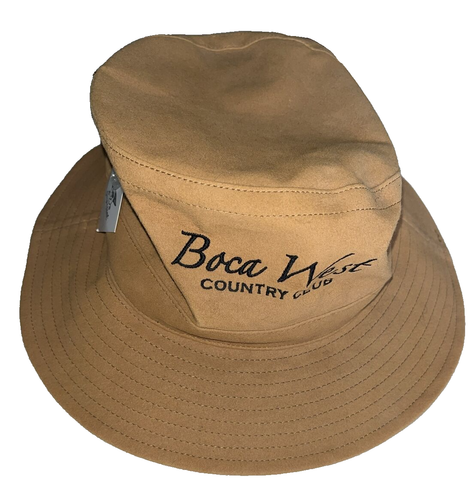 Vintage Boca West Country Club Jindali Leather Men's Hat Original ...