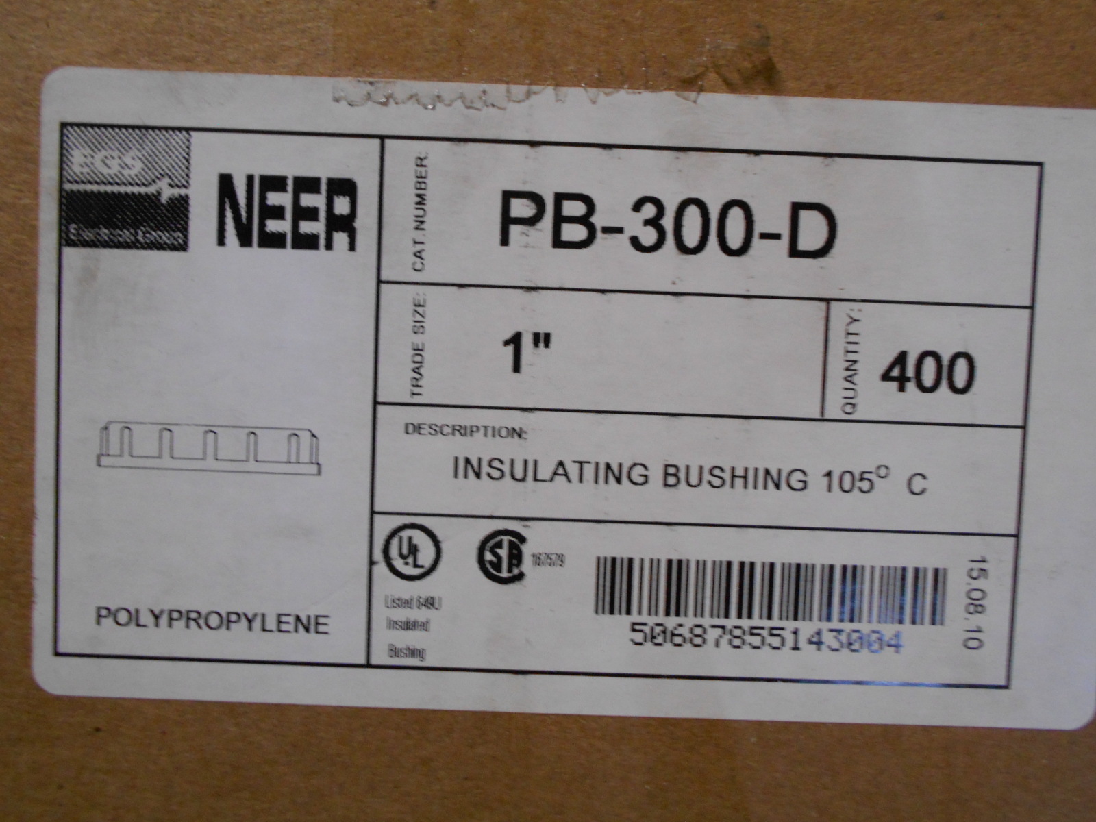 QTY40 Neer PB-300-D PB300D 1 Inch Insulating Bushing for sale online | eBay