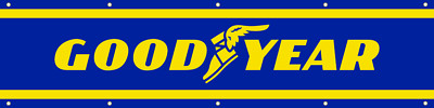 Goodyear Tires Logo Banner Flag 2x8 ft Car Show Garage Wall Decor Sign ...