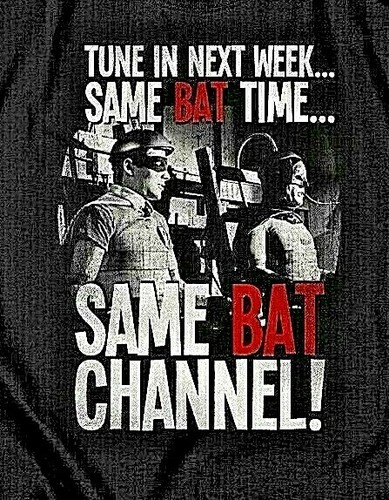 Batman 66 TV Show "Same Bat Channel" Mens Unisex T-Shirt -Available Sm ...