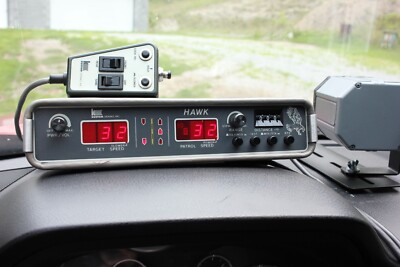 POLICE RADAR DUAL ANTENNA KUSTOM HAWK STA AND MOVING-SAME AND OPP, KPH ...