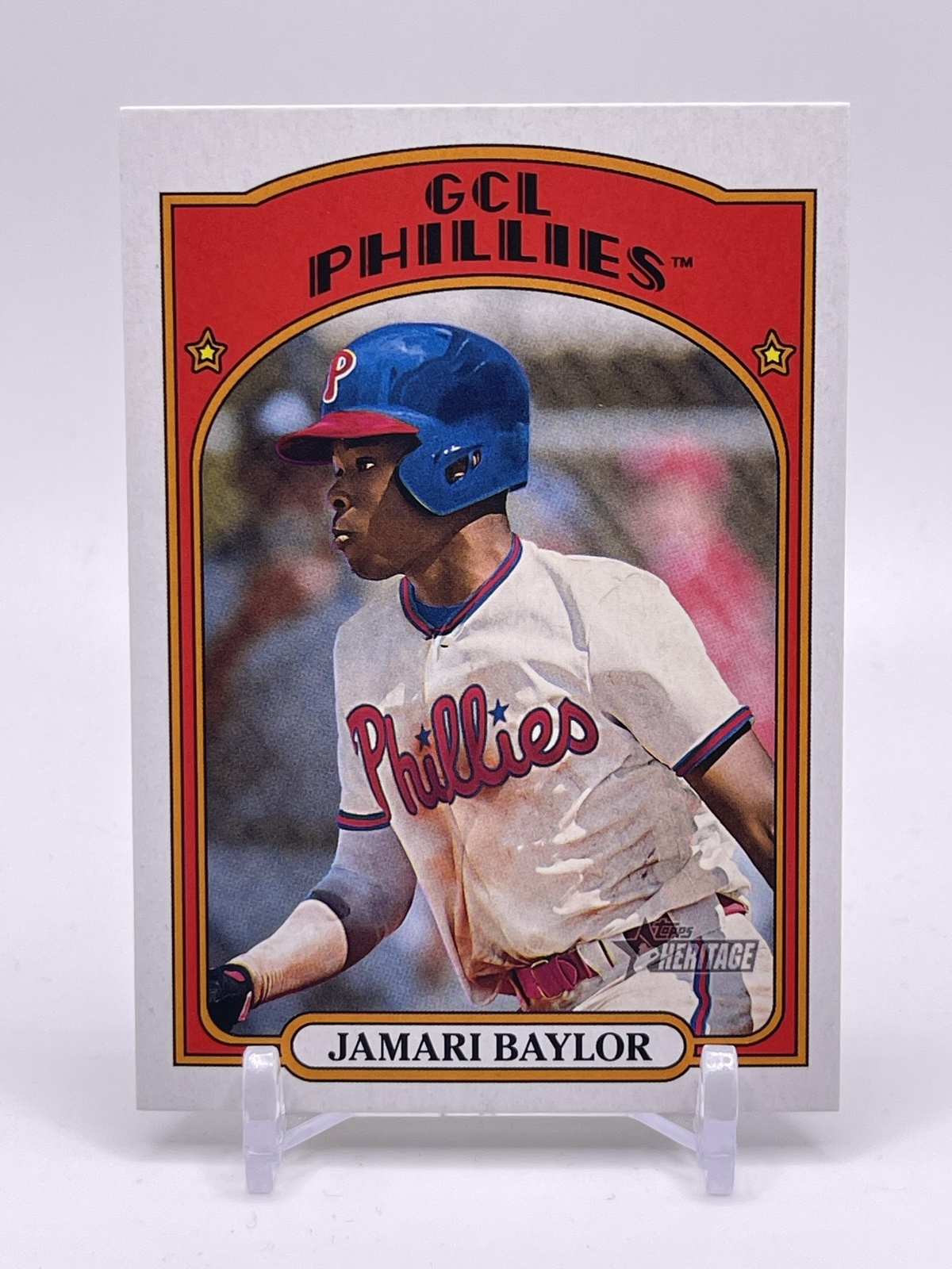 Jamari Baylor 2021 Topps Heritage Minors #125 Philadelphia Phillies | eBay