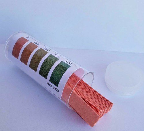 QT-10V Hydrion Quaternary QUAT Sanitizer Solution Test Check Strips 0 ...