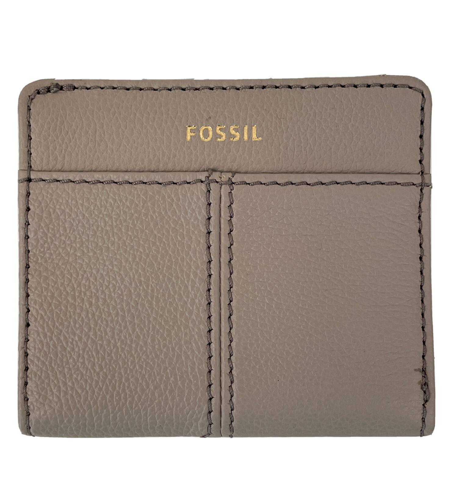 NWT Fossil Tara Small Bi-Fold Leather Multi function Wallet Graystone ...
