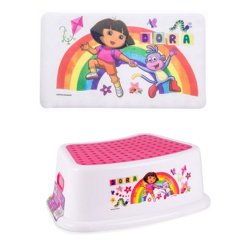 COMBO Dora The Explorer BATH MAT + Step STOOL | eBay Australia