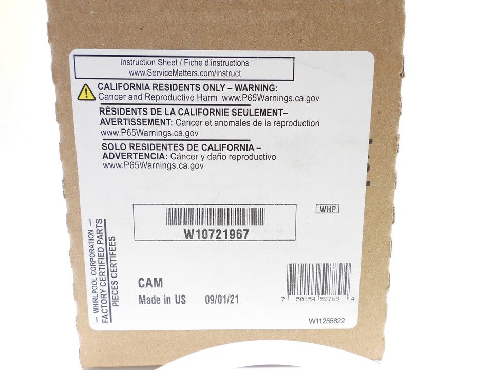 New Genuine OEM Whirlpool W10721967 Washer Washing Machine Drive Clutch ...