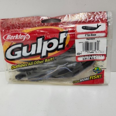 Berkley Gulp Rainbow 4in Minnow Fish Bait 8 Count GMI4-RBO | eBay