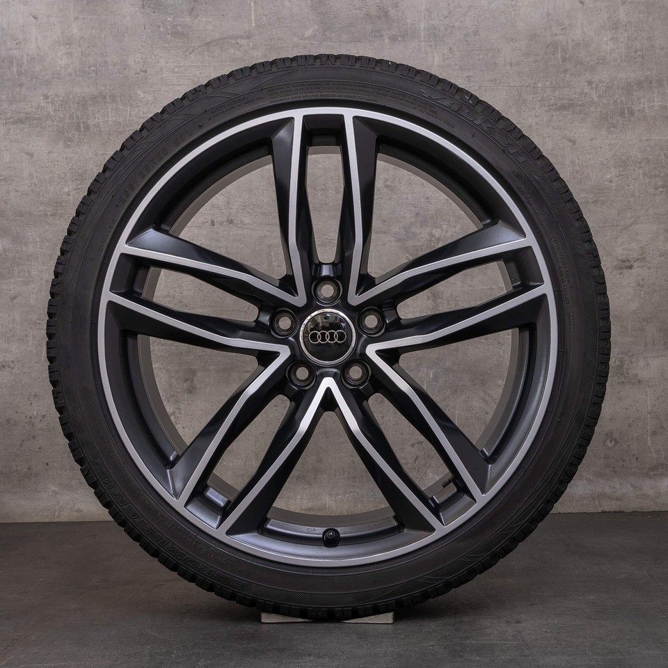 Audi A6 S6 rims 20 inch 4G C7 summer wheels 4G9601025N black silver ...