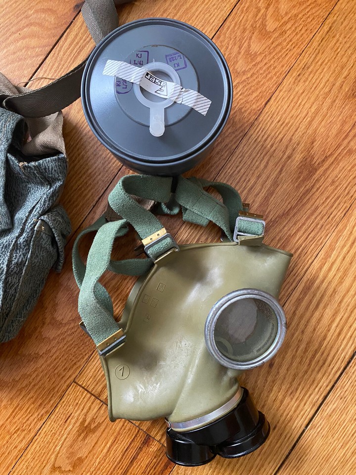 Polish Military MC-1 Gas Mask, Filter ( New), And Carry Bag | eBay