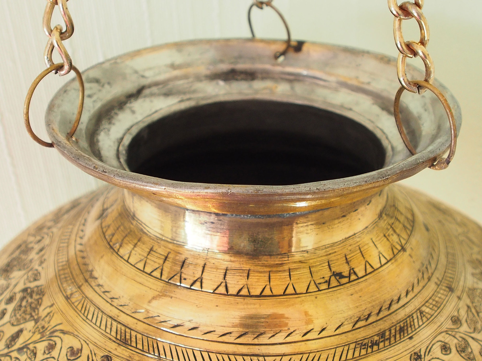 9 Liter antik orient Messing Ayurveda Shirodhara gefäß Dhara Vessel pot ...