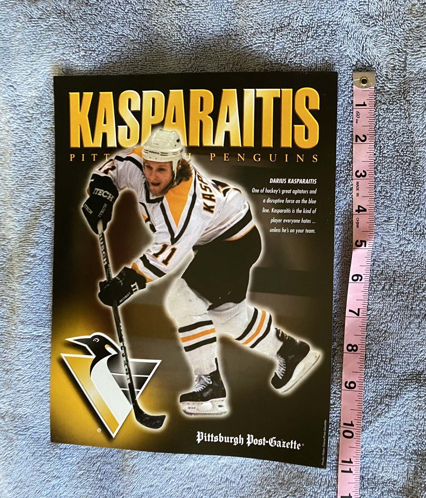 Darius Kasparaitis 8 1/2 X 11 Poster Heavy Paper Vintage | eBay