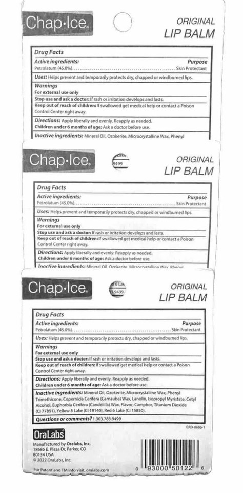 9 CHAP ICE ORIGINAL LIP BALM SOOTHE MOISTURIZE DRY CHAPPED LIPS ...