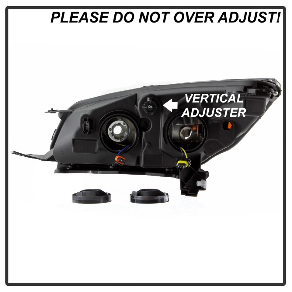 Black 2013-2016 Ford Escape Headlights Halogen Headlamps Replacement ...