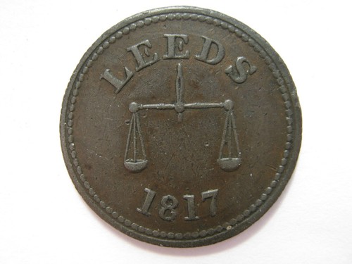 Leeds 1817 copper Farthing token VF Withers 816 | eBay UK