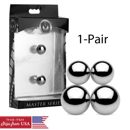 Powerful Magnetic Balls Magnetized Nipple Clamp CBT Cock Pincher Beads ...