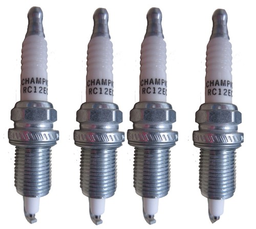 Champion RC12ECC 438 Spark Plug Copper Plus 4 Pack | eBay