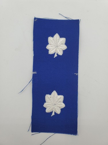 USAF Lieutenant Colonel Sew-On Rank Patch Silver Oak Leaf Pair Vintage ...