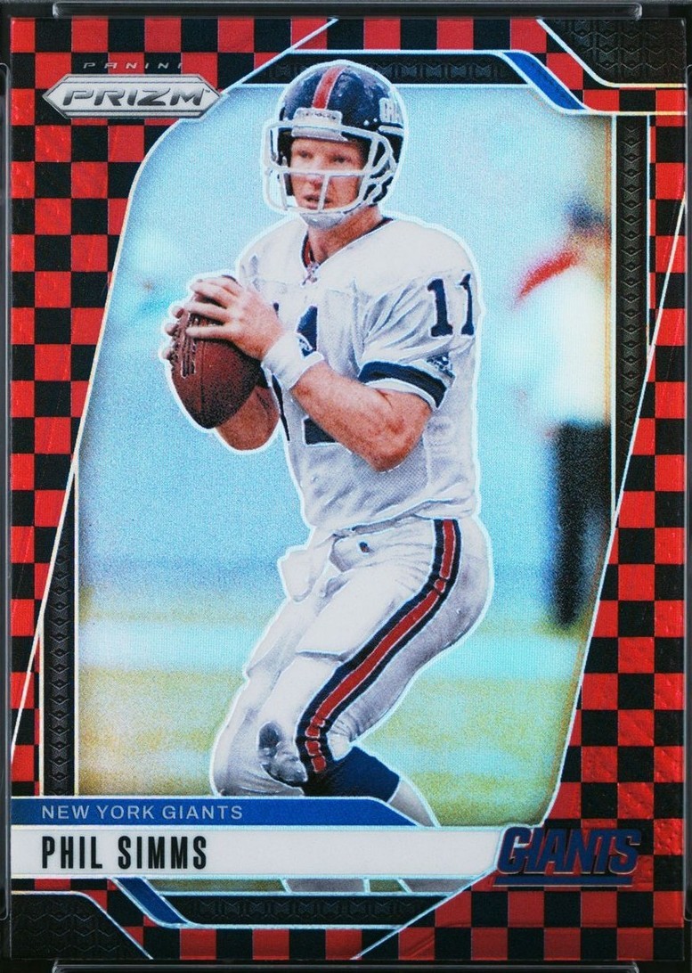 2024 Panini Prizm - Phil Simms #218 Black & Red Checker Prizm for sale ...