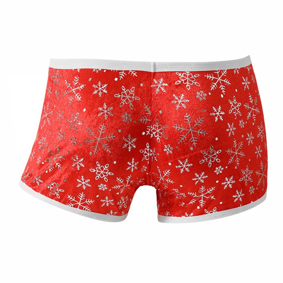 US Mens Christmas Underwear Funny Gag Gift Santa Claus Lingerie for ...