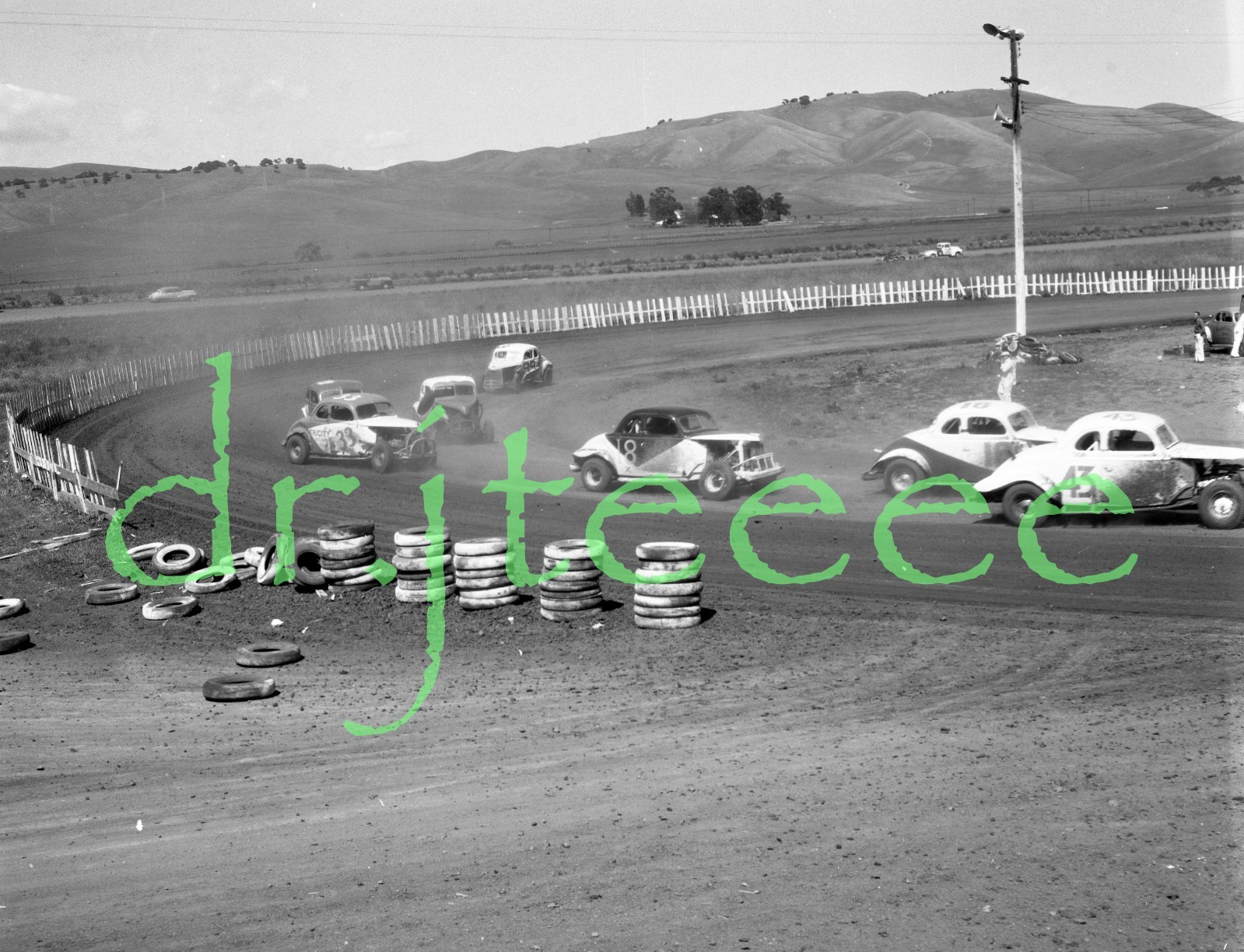 1955 HARDTOP RACE West Coast Speedway VALLEJO - 4x5 Racing Negative | eBay