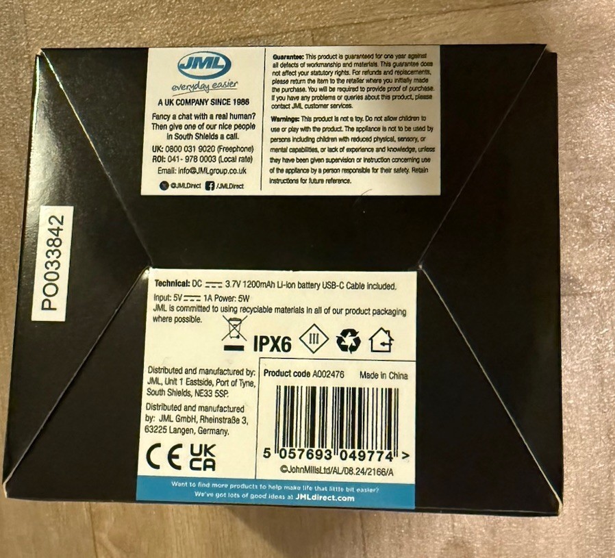 JML Maxilisse Head Shaver For Men - 5 Floating Blades - Professional ...