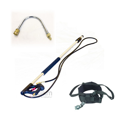 18' Telescopic Extendable Lance 5.2m Belt Harness Gutter Lance U-Bend ...