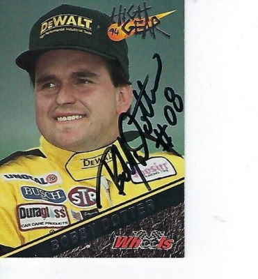 BOBBY DOTTER SIGNED 1994 WHEELS HIGH GEAR RACING #49 - NASCAR | eBay