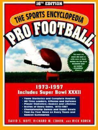 The Sports Encyclopedia: Pro Football : The Modern Era 1973-1997 ...
