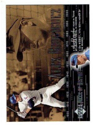 Alex Rodriguez 2002 UD Piece of History #20 SP | eBay