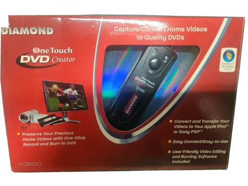 Diamond Multimedia VC600 USB 2.0 One Touch VHS to DVD Video Capture ...