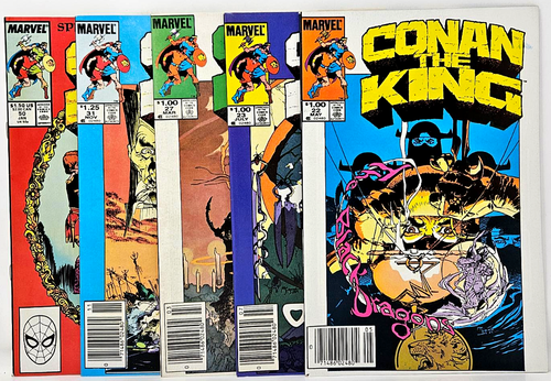 5 Marvel Comics Conan the King #22, 23, 27, 31, 50 Mike Kaluta Covers 7 ...