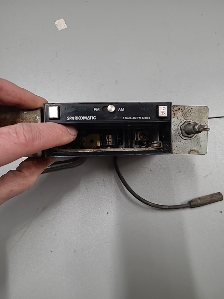Vintage Sparkomatic 8 Track Am/fm Radio In Dash Car Stereo | eBay