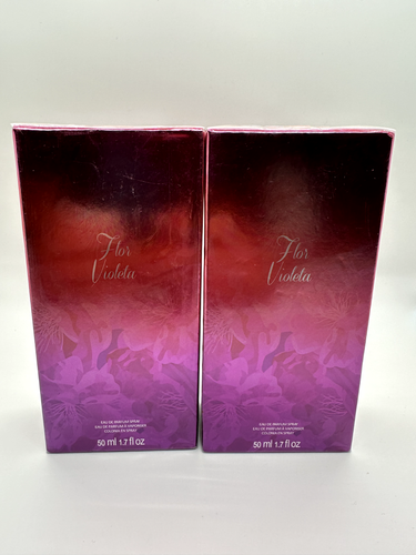 Lot of TWO Avon Flor Violeta Eau De Parfum Spray 1.7 fl oz NEW SEALED ...