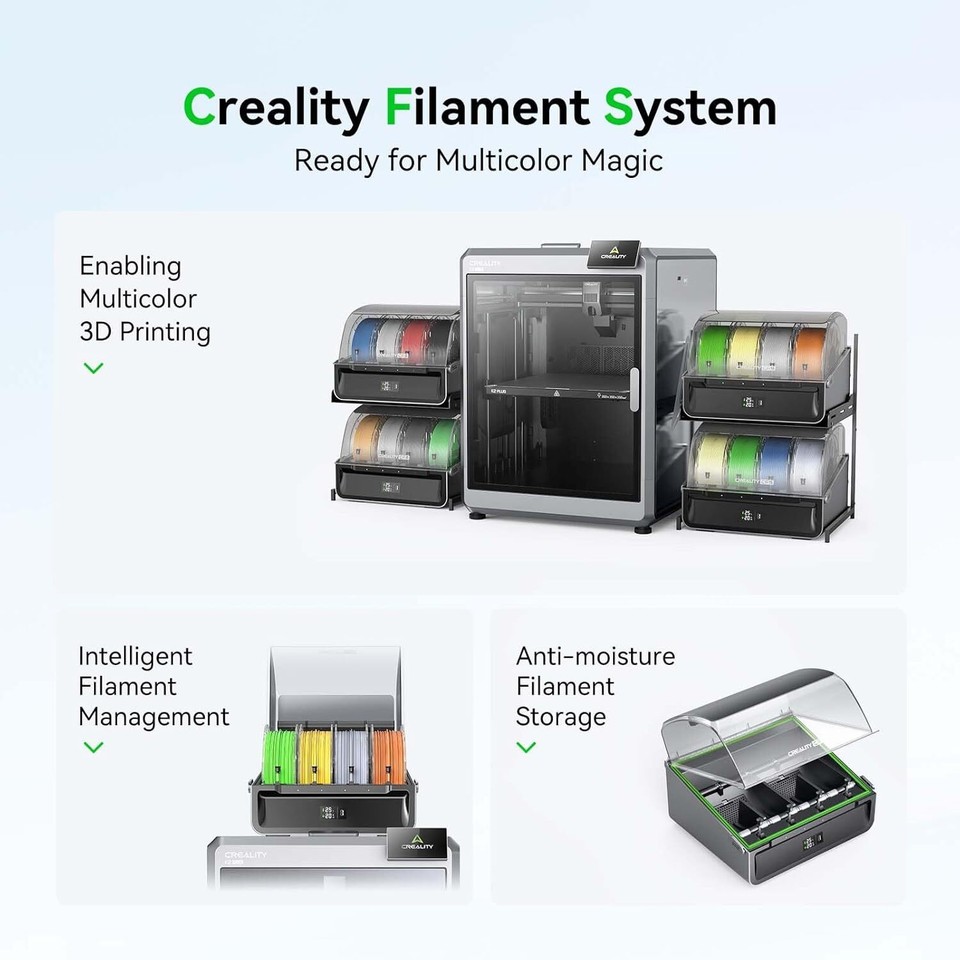 Creality CFS Multi Color 3D Printer Automatically Filament System for K2 Plus | eBay