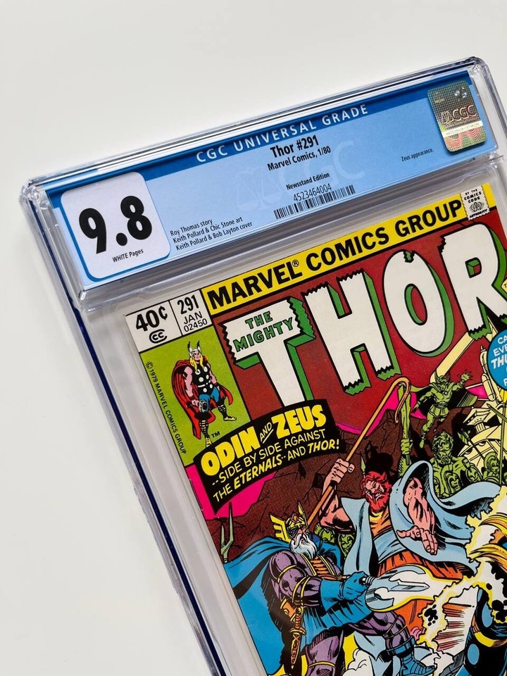 THE MIGHTY THOR #291 CGC 9.8 NEWSSTAND (1980) Odin vs. Zeus | eBay