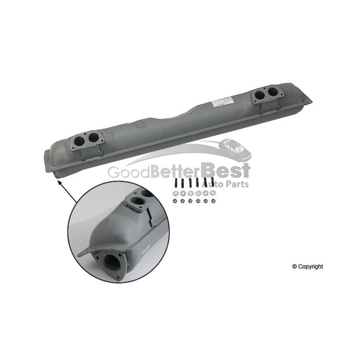 One New Dansk Exhaust Muffler VW35028 025251053P for Volkswagen VW | eBay