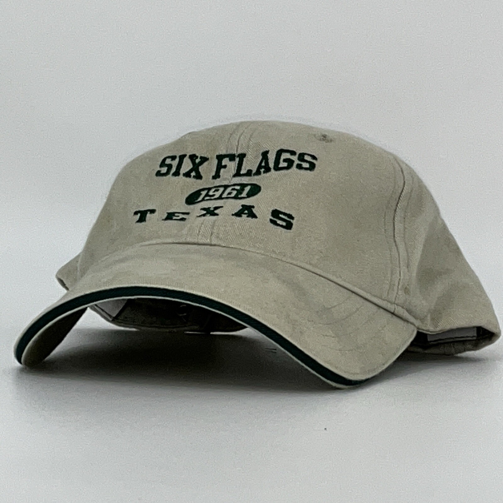 Vintage Texas Six Flags Hat - 1961 Theme Park Beige S… - Gem