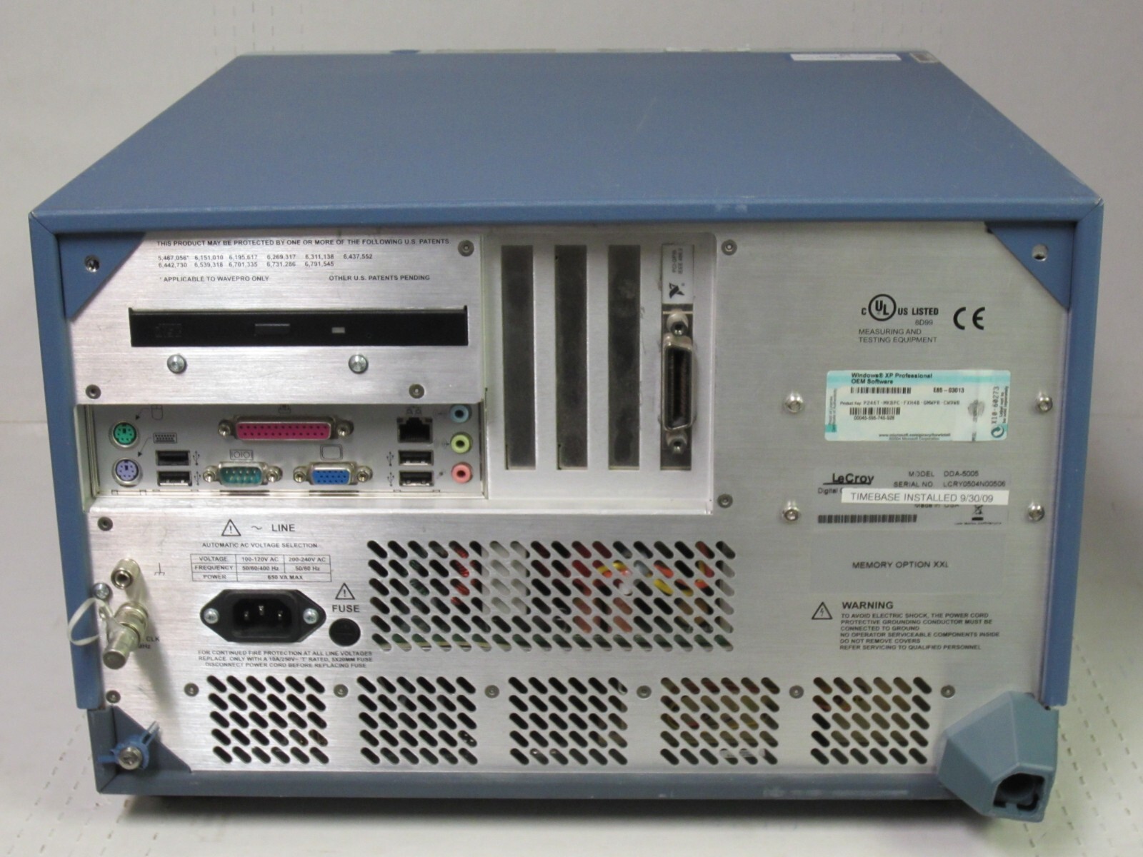 LeCroy Dda-5005a XL Disk Drive Analyzer 5 GHz Bandwidth 512mb MEM 20gs ...