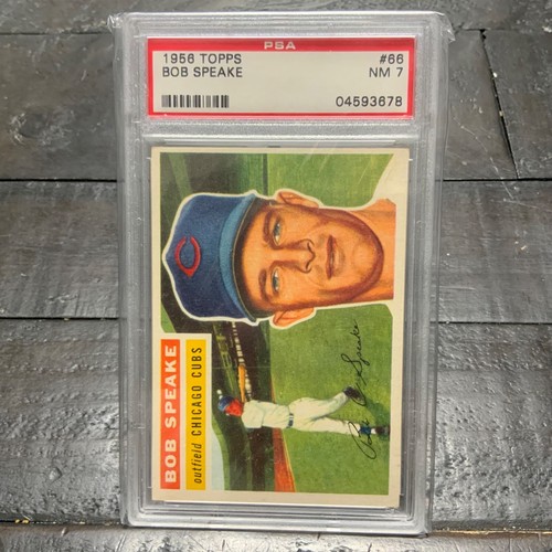 1956 Topps Bob Speake #66 *Cubs* PSA 7 White Back | eBay