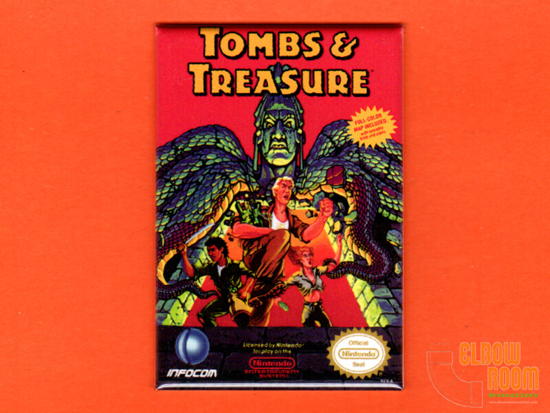 NES Tombs & Treasure box art 2x3" fridge/locker magnet Nintendo Infocom ...