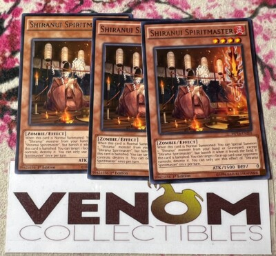 3x (M/NM) - Shiranui Spiritmaster - MP16-EN201 - Rare - 1st Edition ...