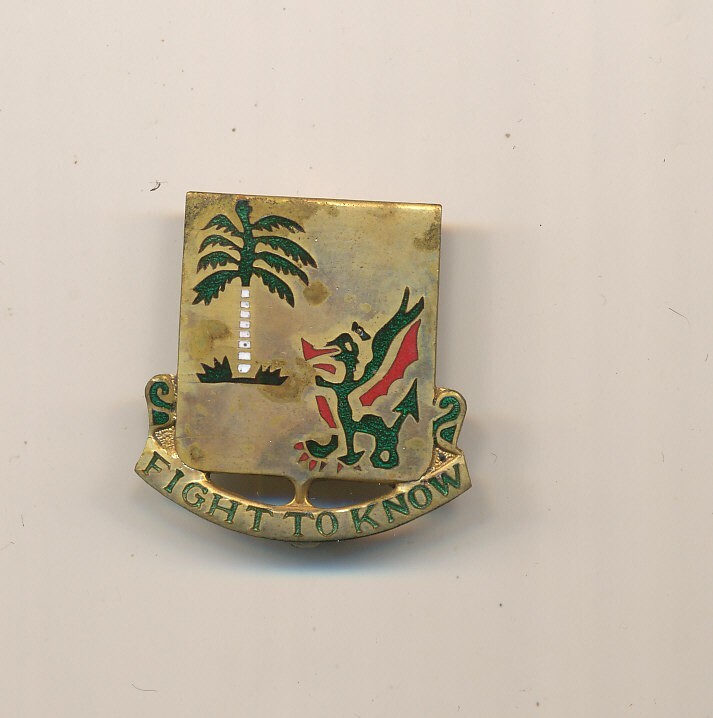 45th Reconnaissance Bn DI distinctive insignia unit crest Panama made ...