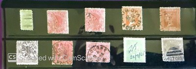 Collection 10 diff. used stamps of Australian State Victoria issued in ...