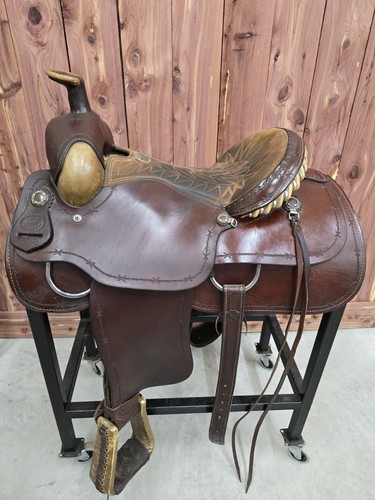 15.5" Billy Cook Western Roper Saddle Pre-owned with All Attachments | eBay