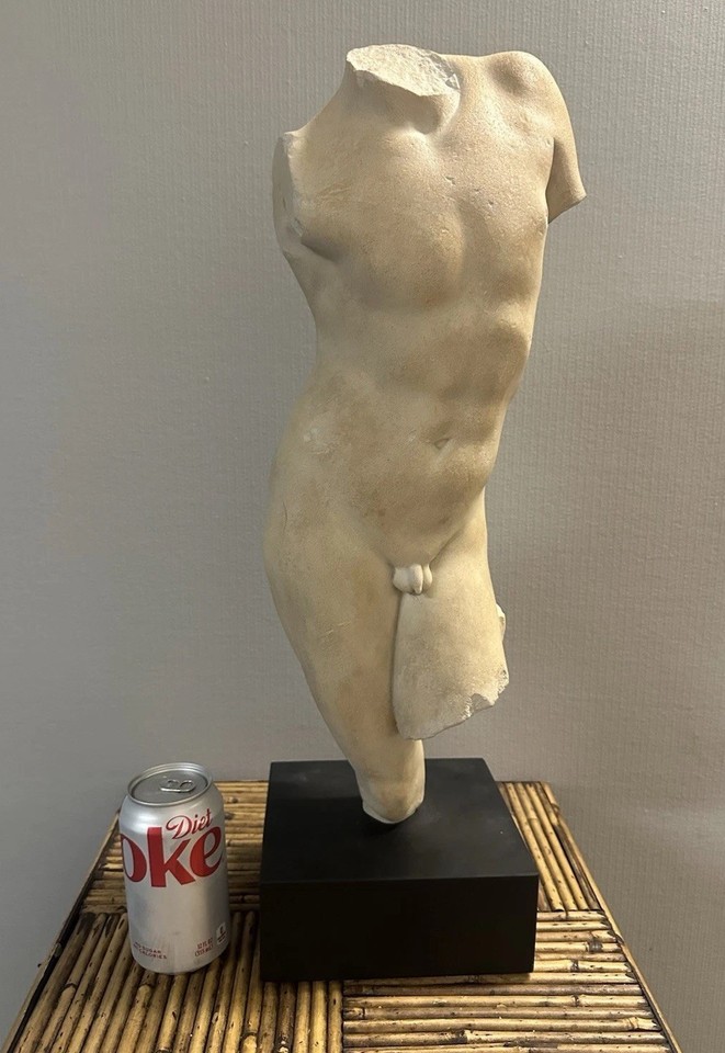Large Vintage Metropolitan Museum Of Art Sculpture - Roman Torso Of A ...